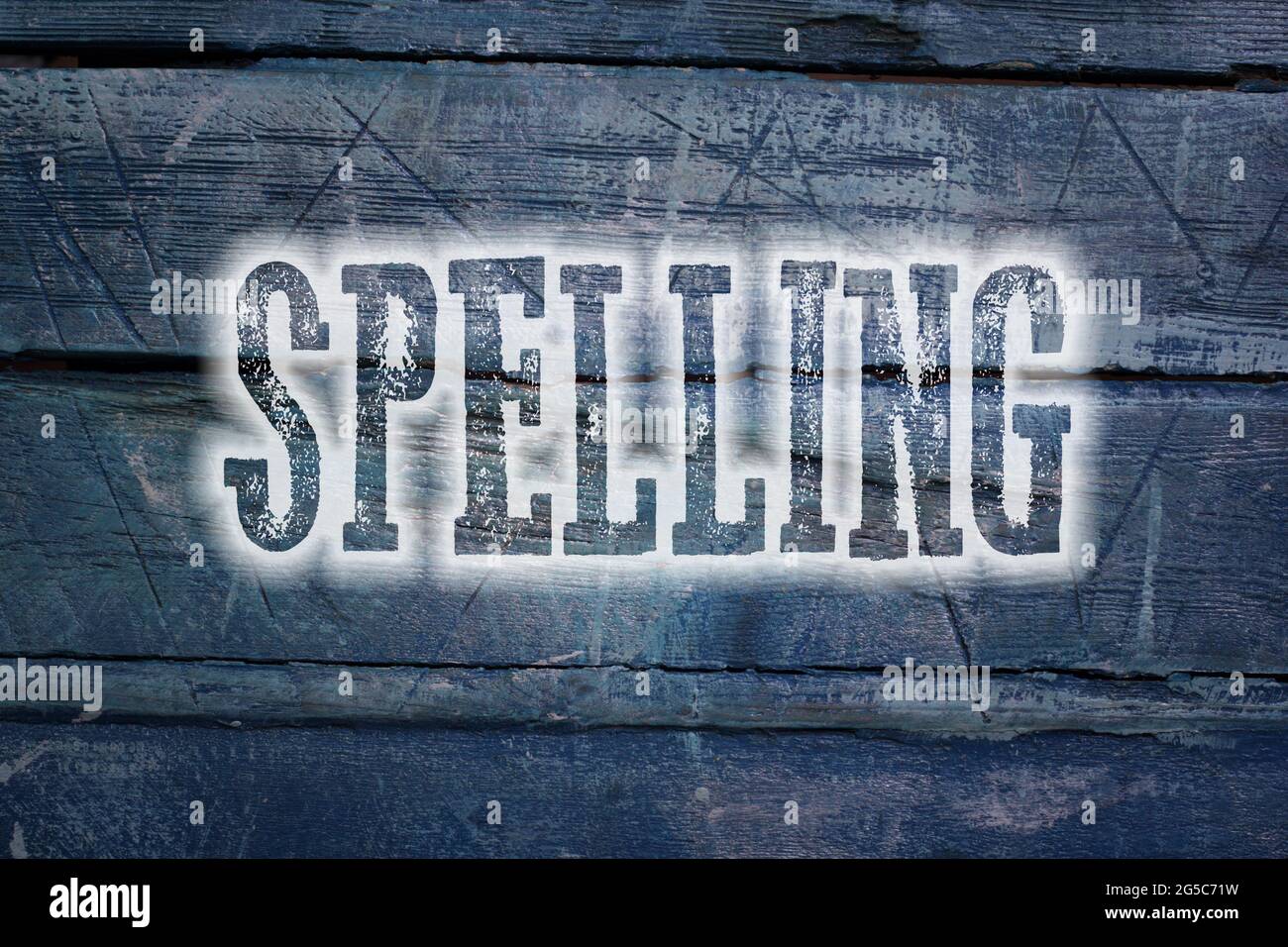 Spelling Concept text on background Stock Photo - Alamy