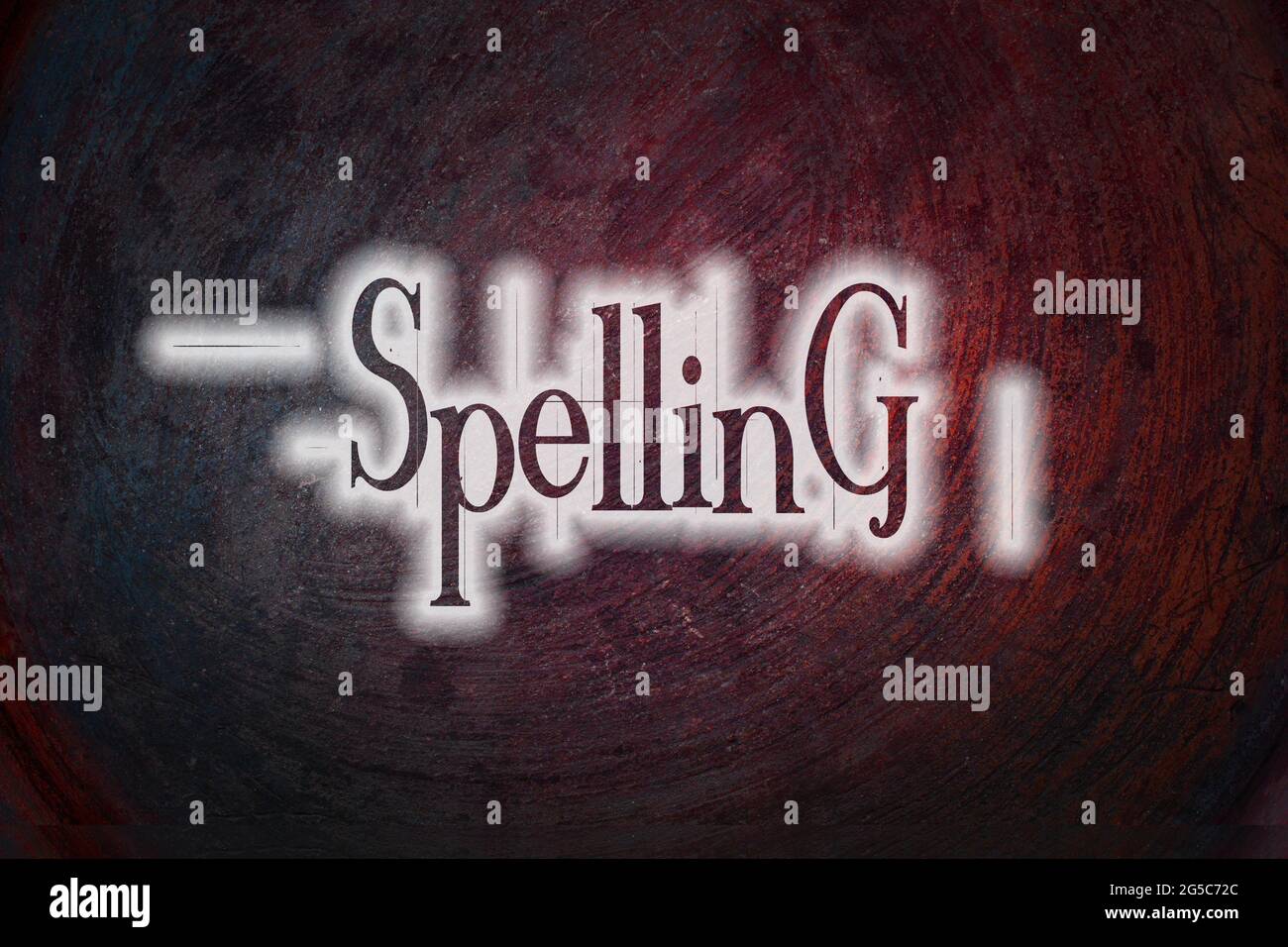 Spelling Concept text on background Stock Photo - Alamy