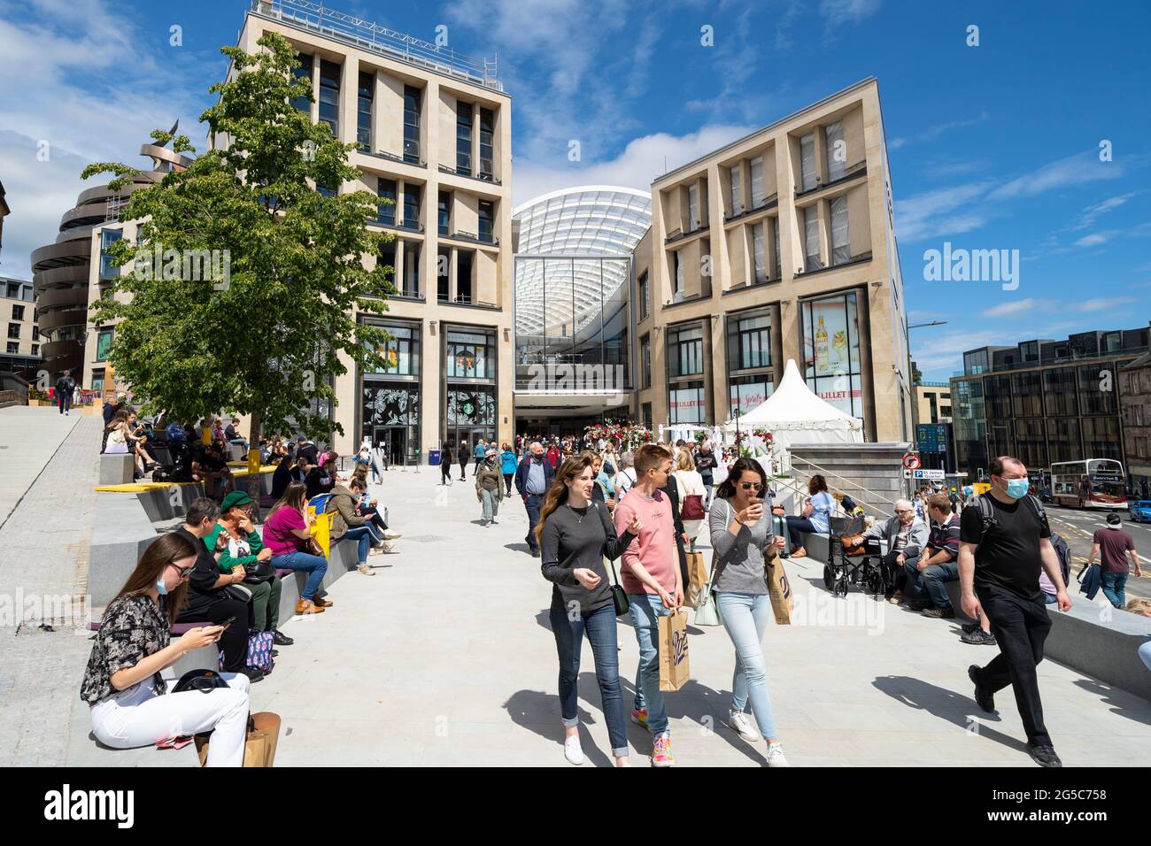 Edinburgh, Scotland, UK. 24 June 2021. First images of the new St James ...