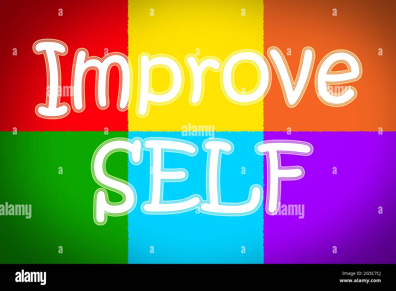 Improve Self Concept text on background Stock Photo - Alamy