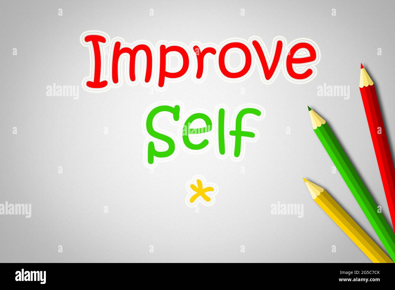 Improve Self Concept text on background Stock Photo - Alamy
