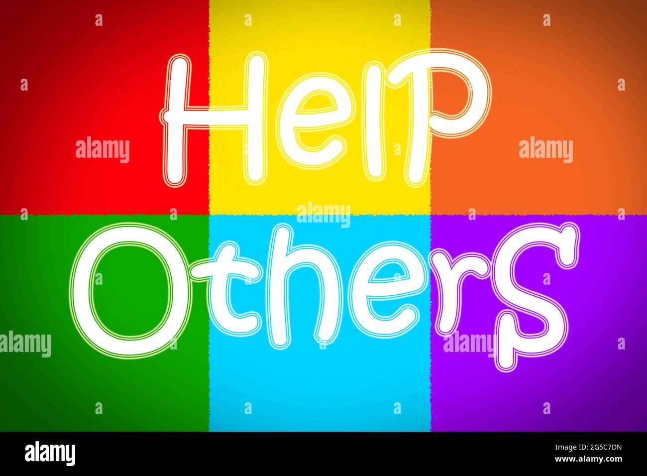 Help Others Concept text on background Stock Photo - Alamy
