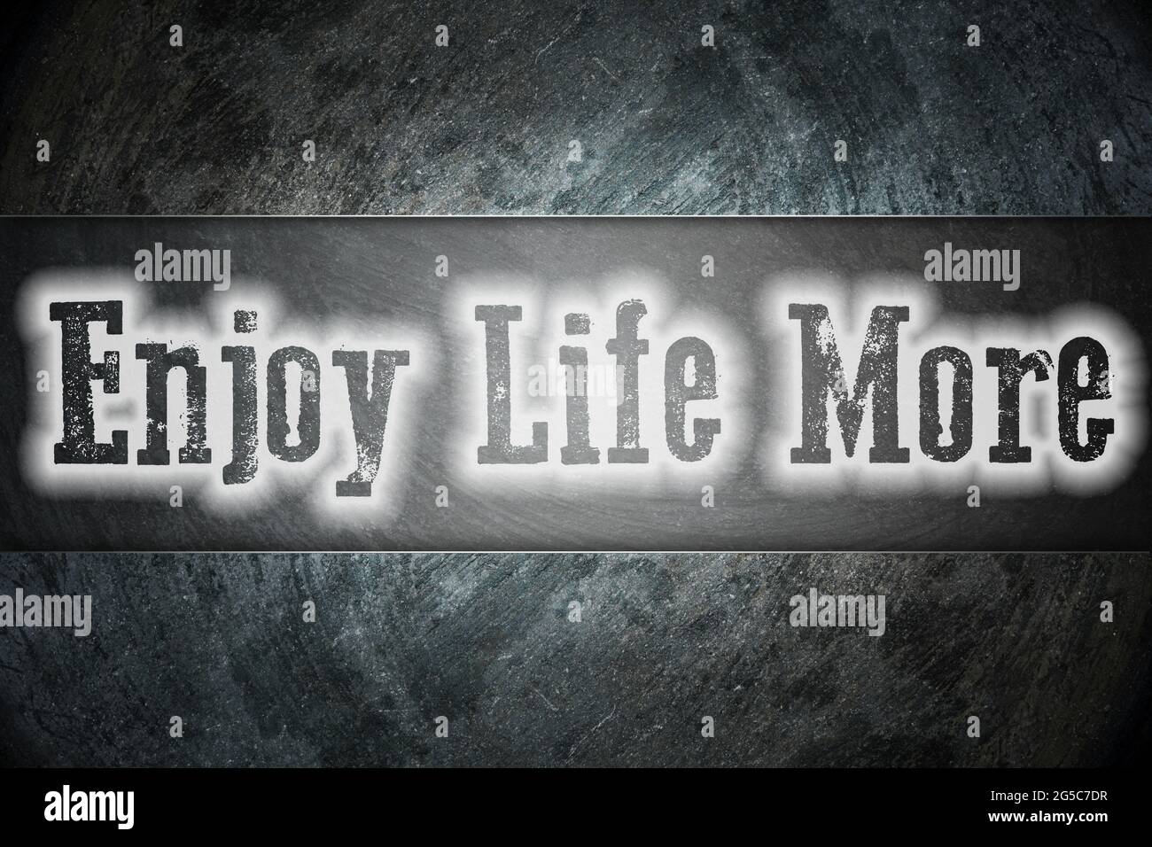 Enjoy Life More Concept text on background Stock Photo - Alamy