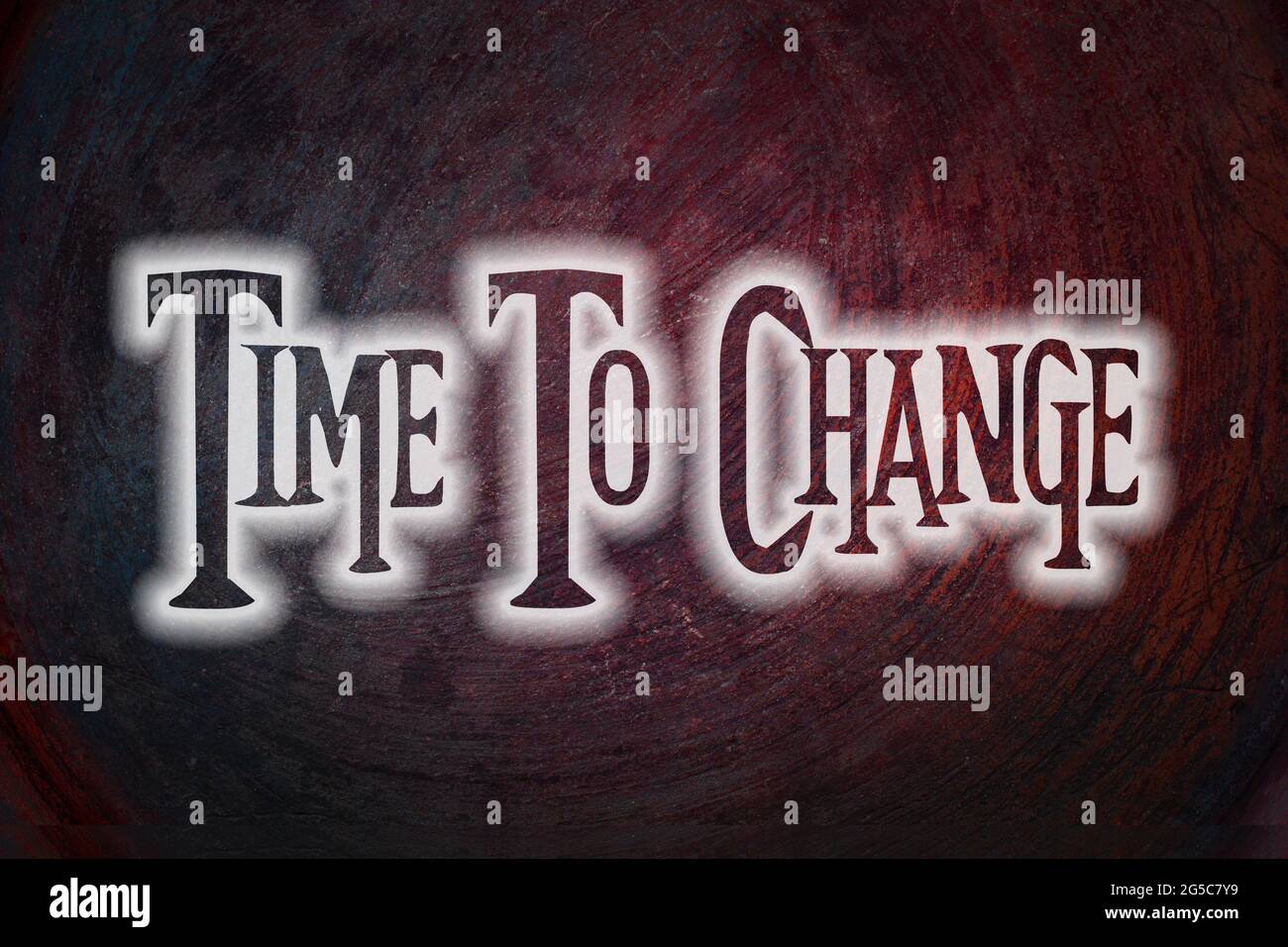 Time To Change Concept Stock Photo - Alamy