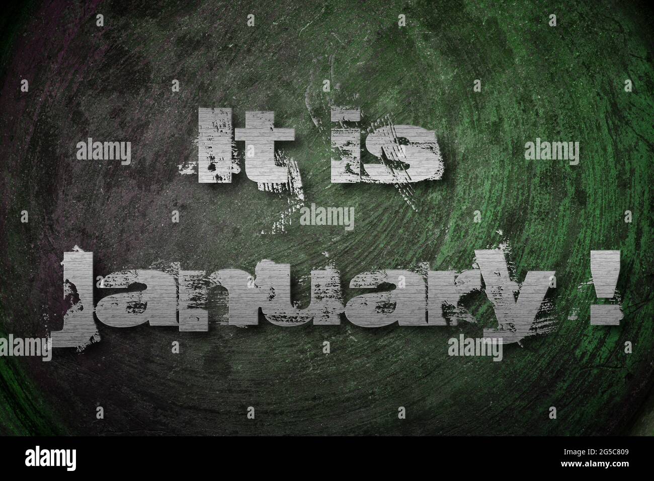 It's January Concept Stock Photo - Alamy