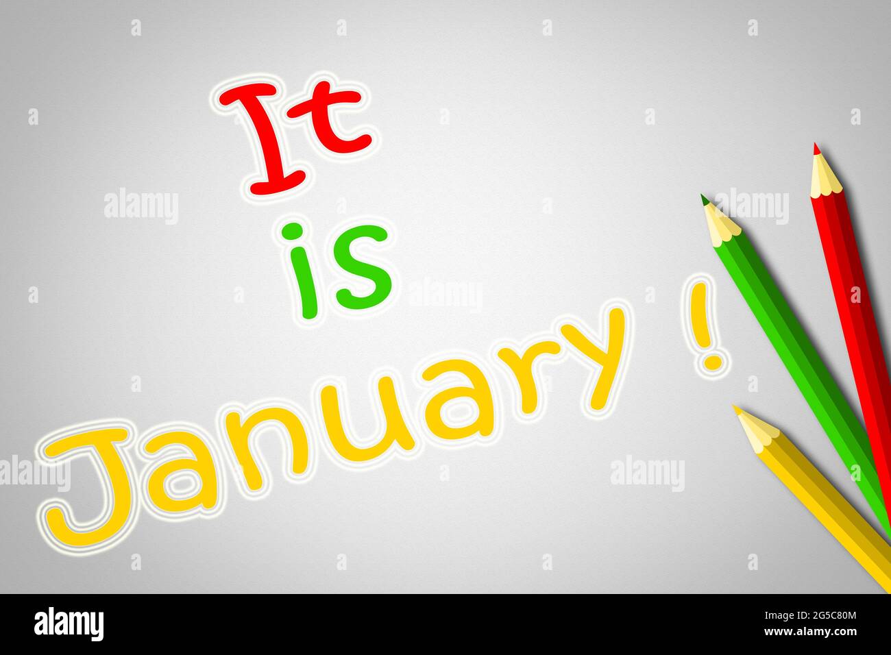It's January Concept Stock Photo - Alamy