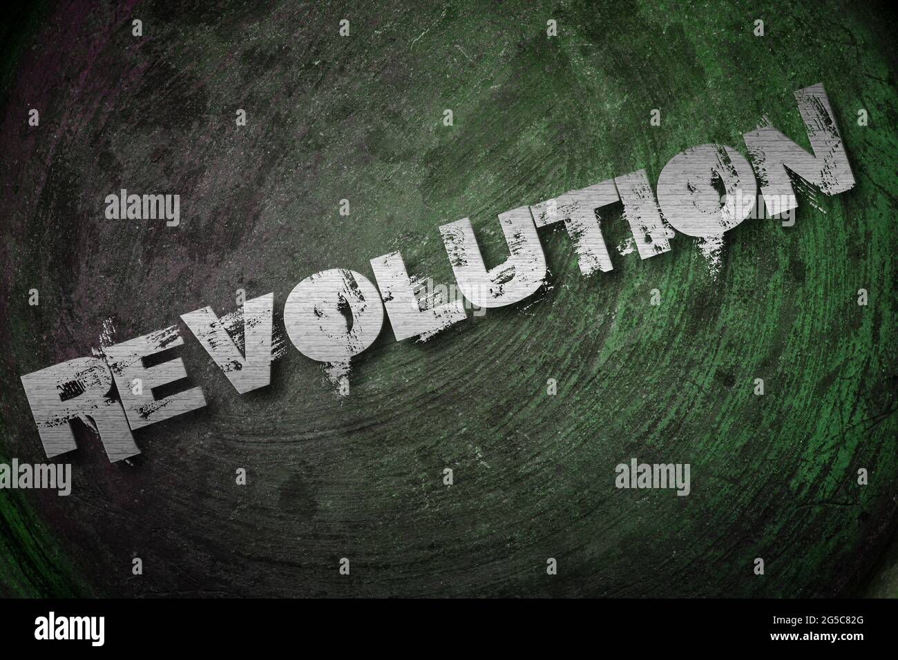 Revolution Concept text Stock Photo - Alamy