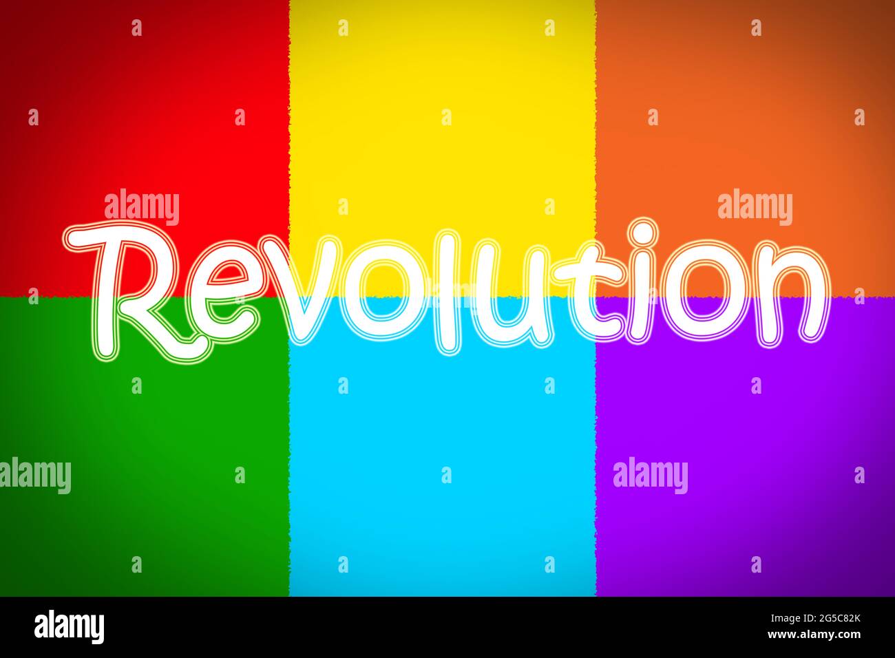 Revolution Concept text Stock Photo - Alamy