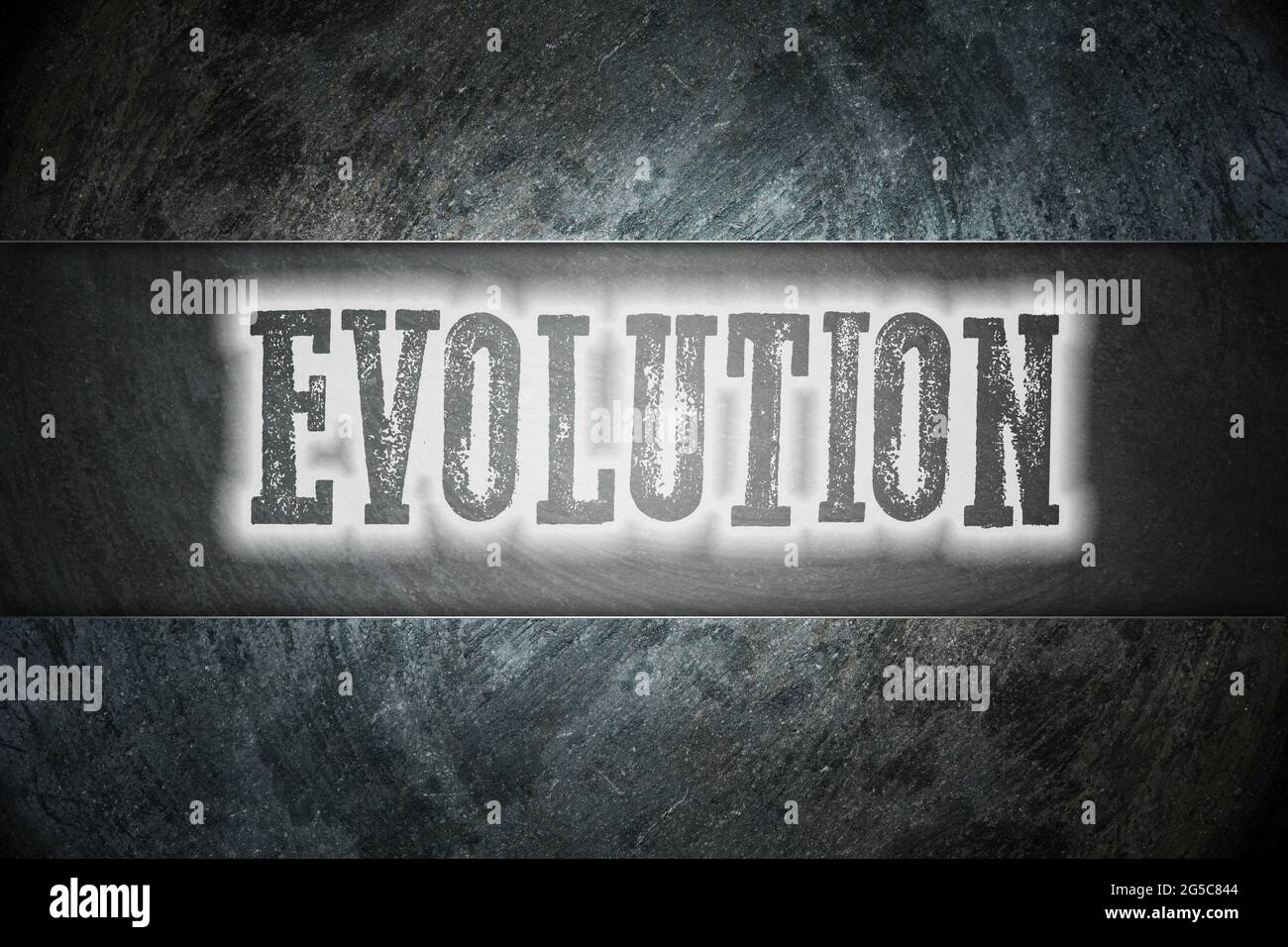 Evolution Concept text Stock Photo - Alamy