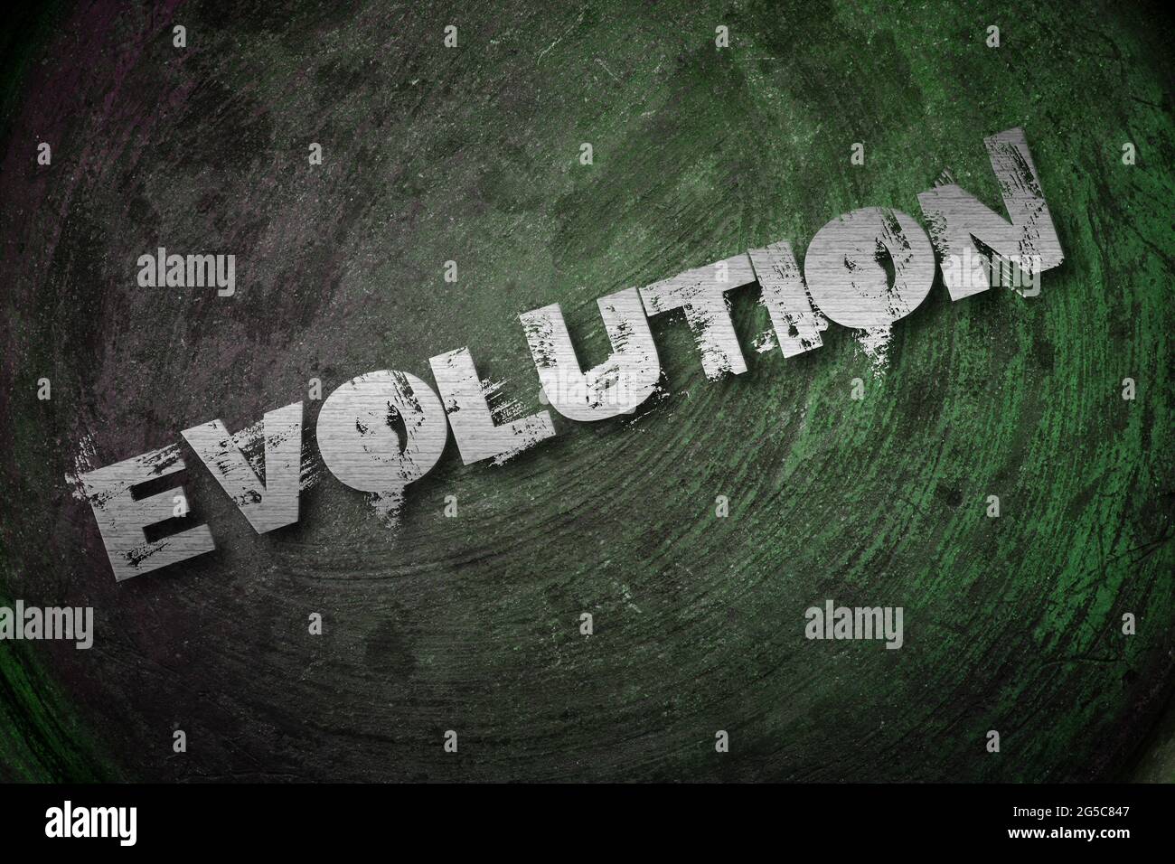 Evolution Concept text Stock Photo - Alamy