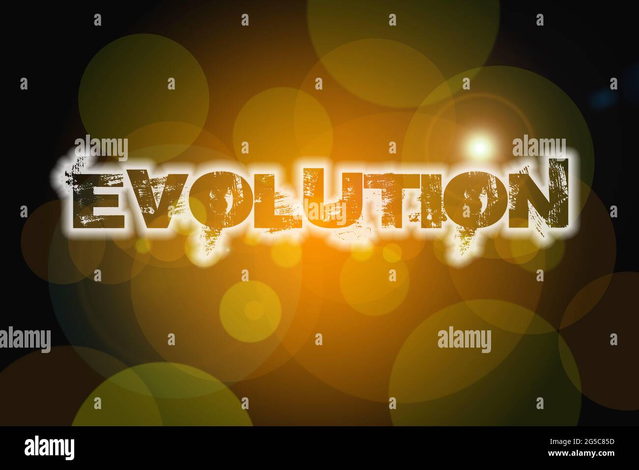 Evolution Concept text Stock Photo - Alamy