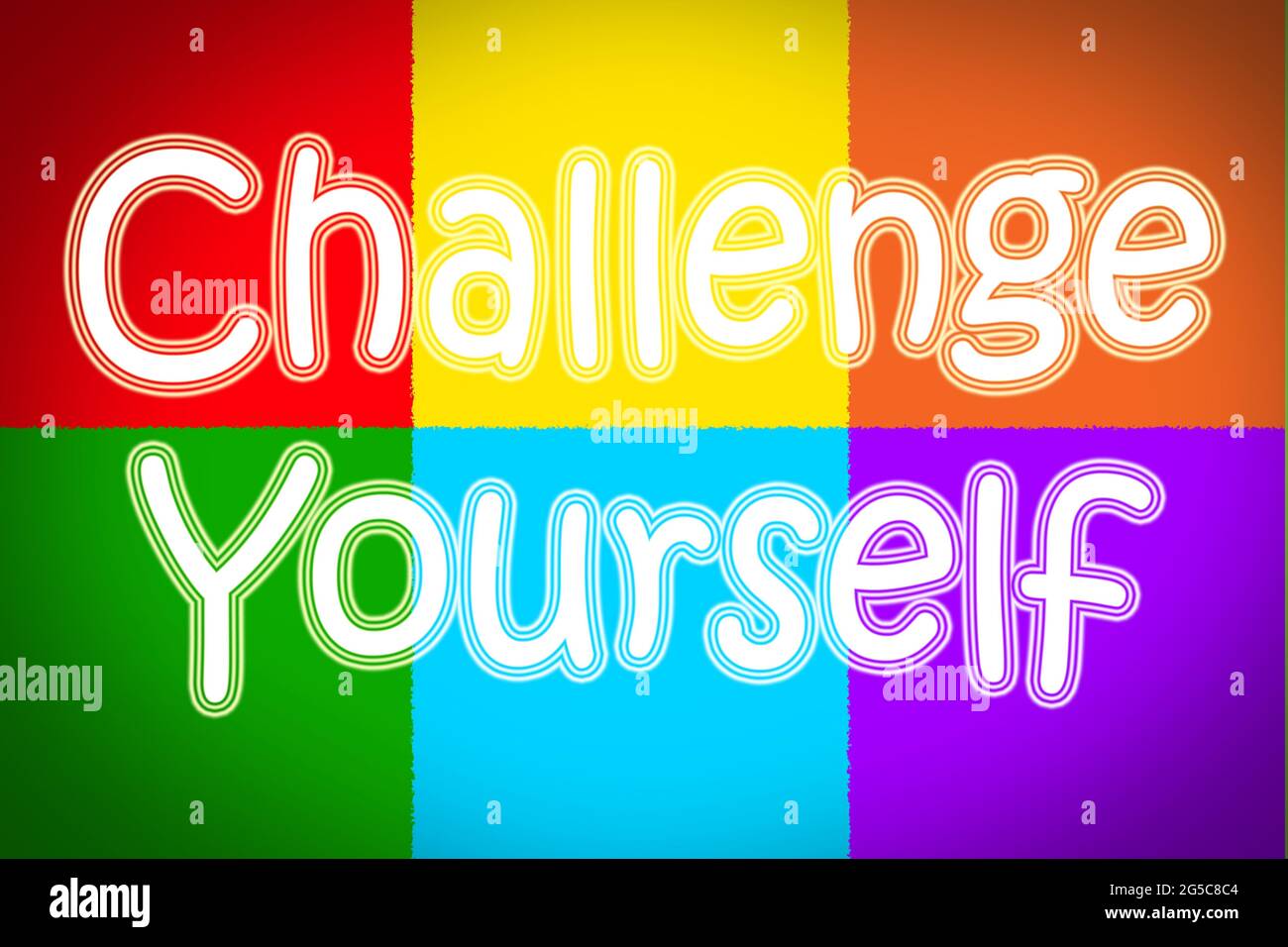 Challenge Yourself Concept text on background Stock Photo - Alamy