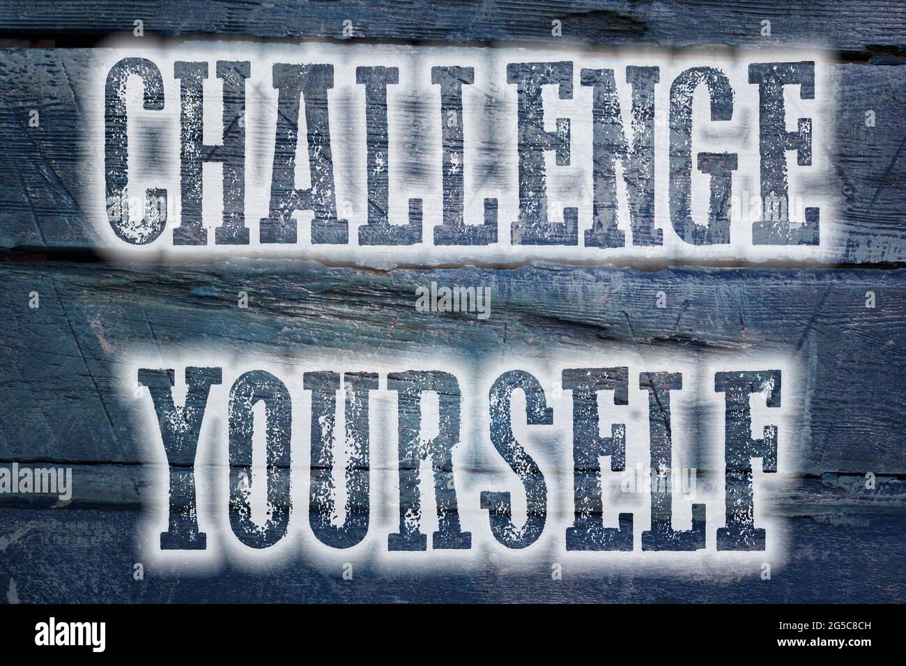 Challenge Yourself Concept text on background Stock Photo - Alamy