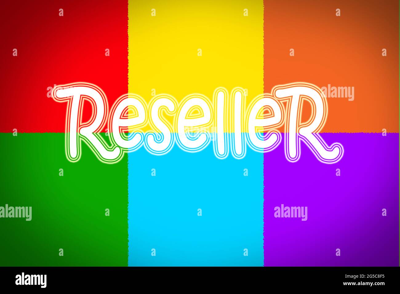 Reseller Concept text on background Stock Photo - Alamy