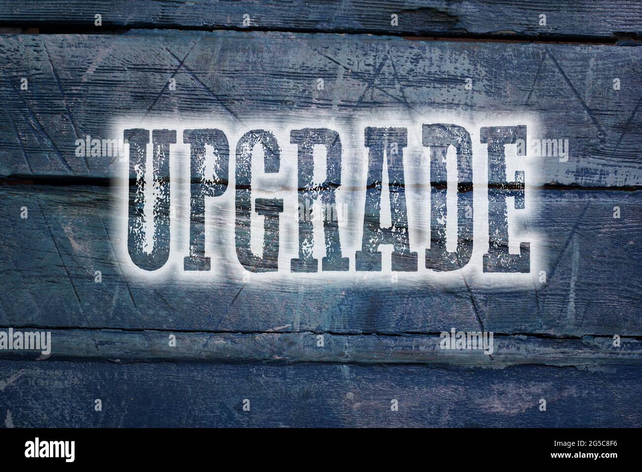 Upgrade Concept text on background Stock Photo - Alamy