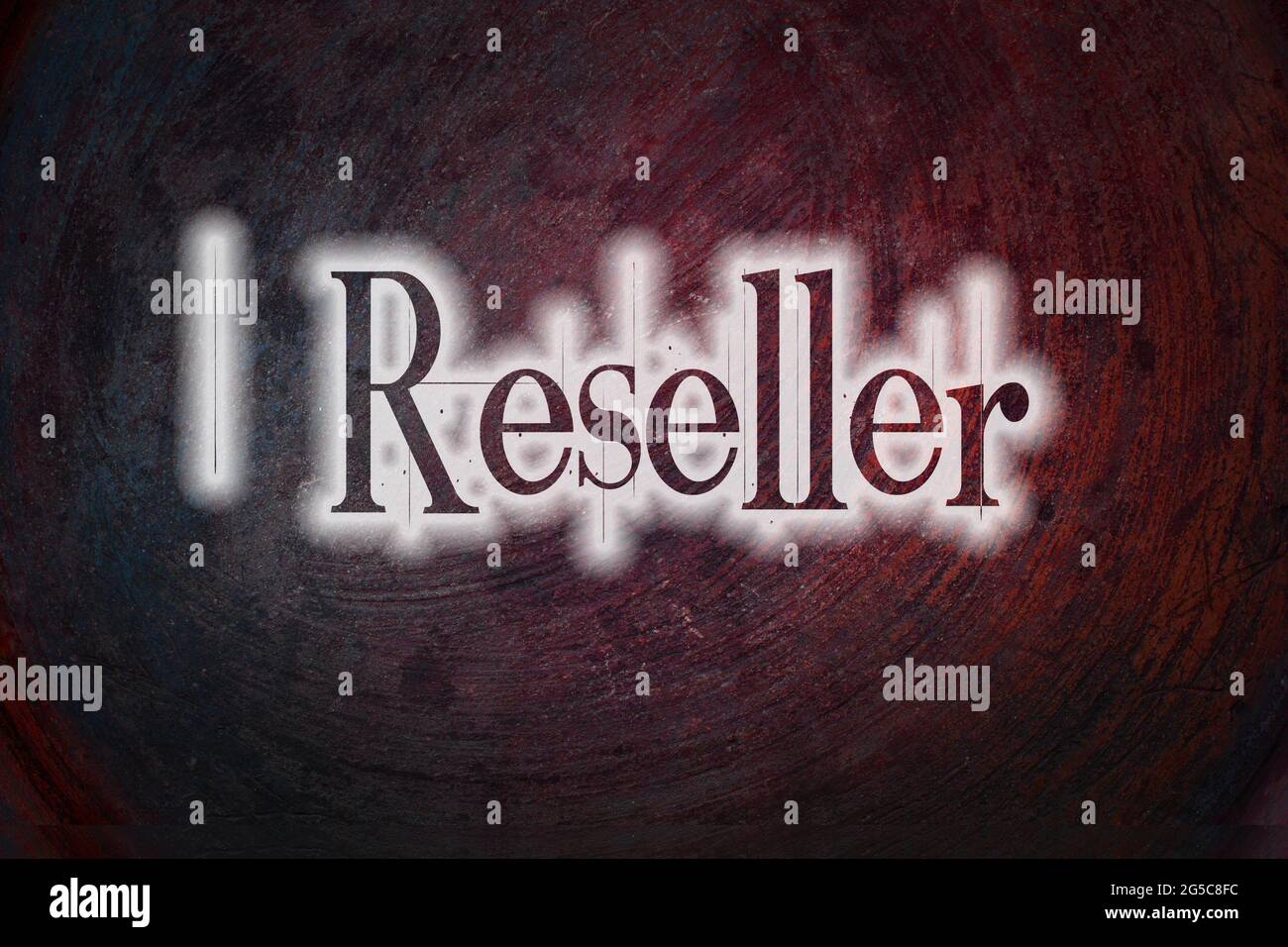 Reseller Concept text on background Stock Photo - Alamy