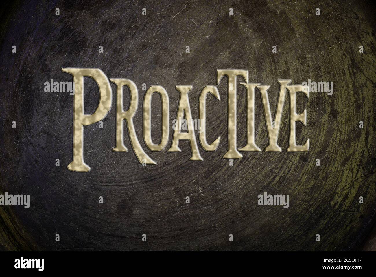 Proactive Concept text on background Stock Photo - Alamy