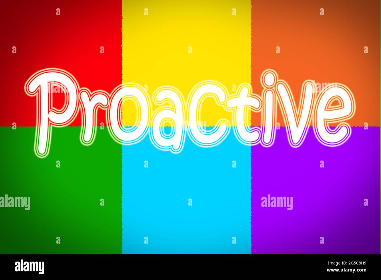 Proactive Concept text on background Stock Photo - Alamy