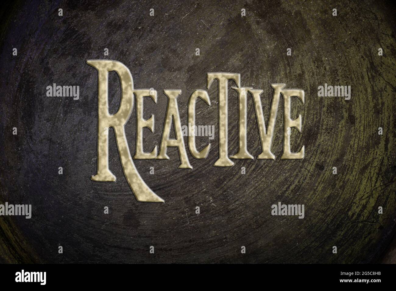 Reactive Concept text on background Stock Photo - Alamy
