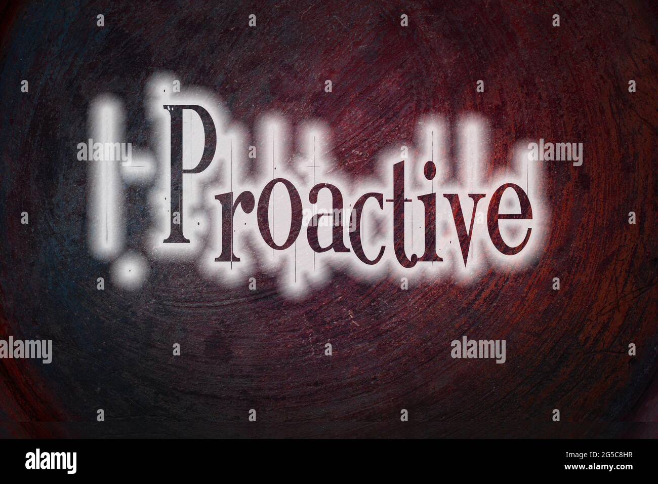 Proactive Concept text on background Stock Photo - Alamy