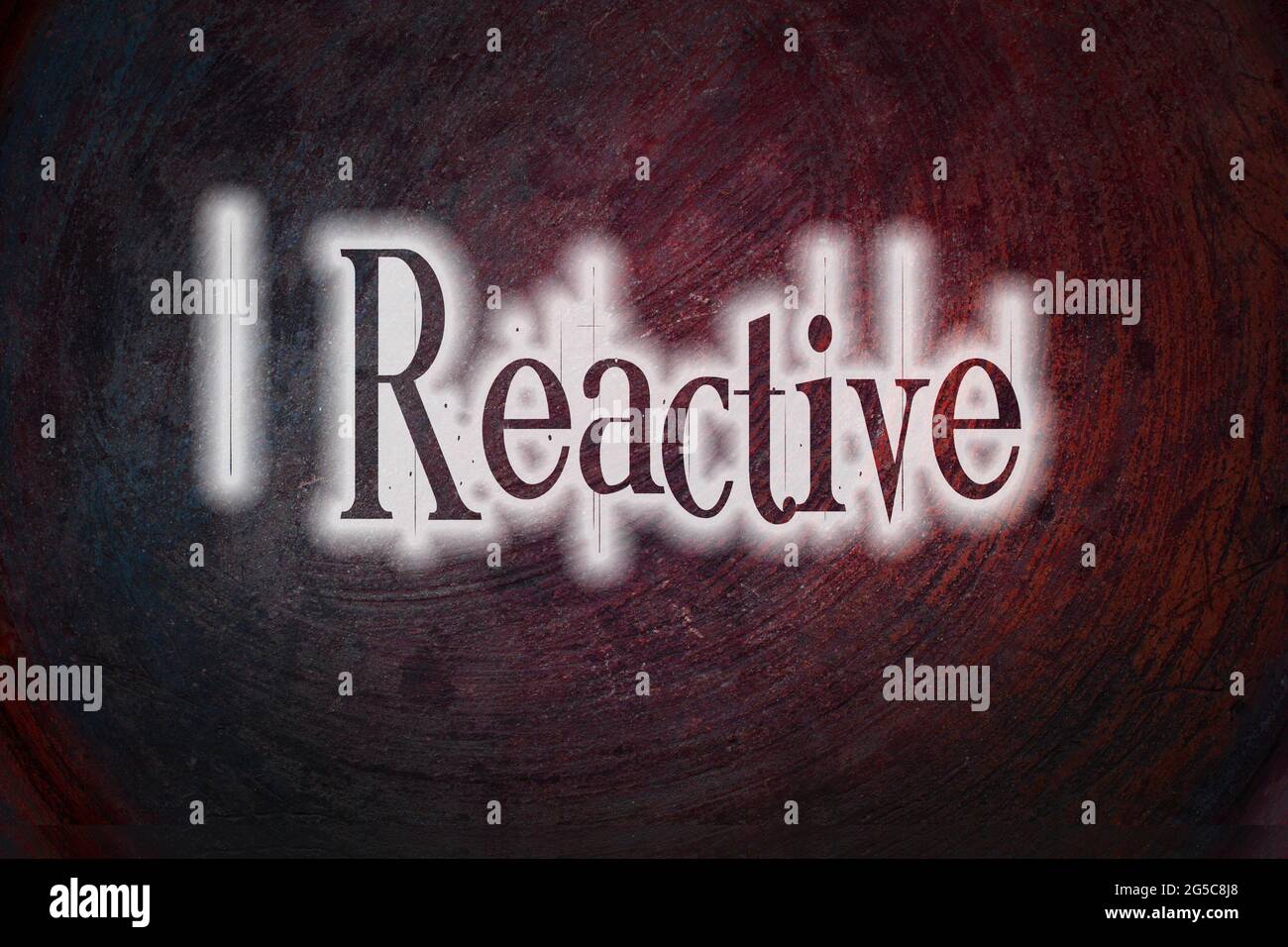 Reactive Concept text on background Stock Photo - Alamy