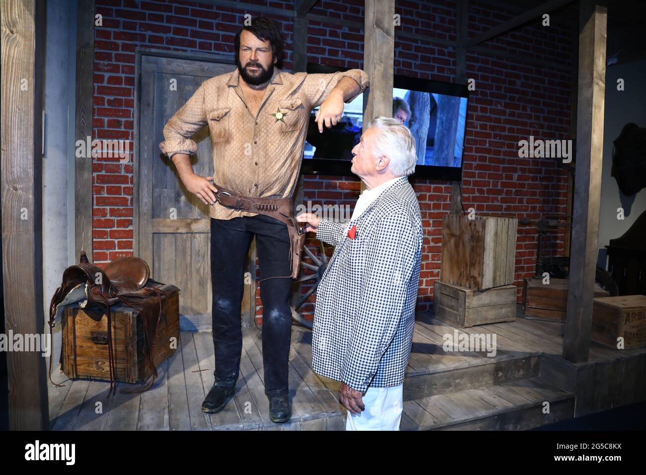 Rainer Brandt beim Pre-Opening vom Bud Spencer-Museum im Palazzo Italia ...