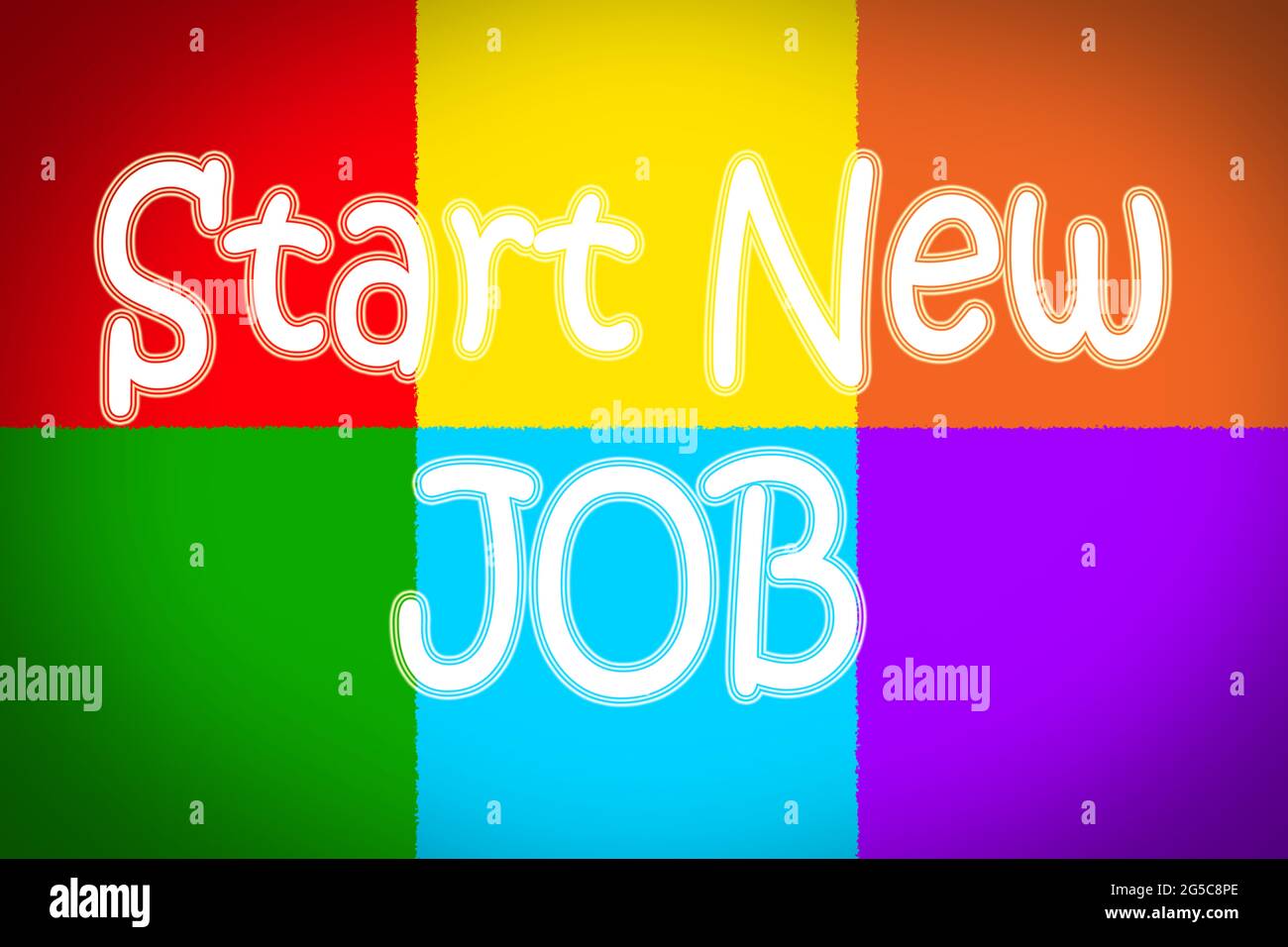 Start New Job Concept text on background Stock Photo - Alamy