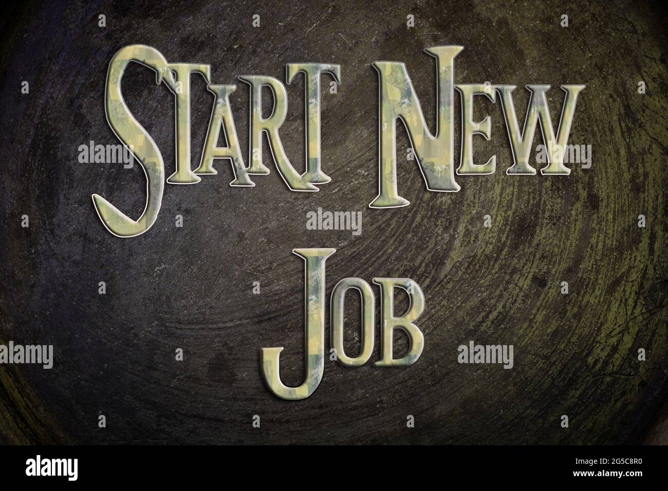 Start New Job Concept text on background Stock Photo - Alamy