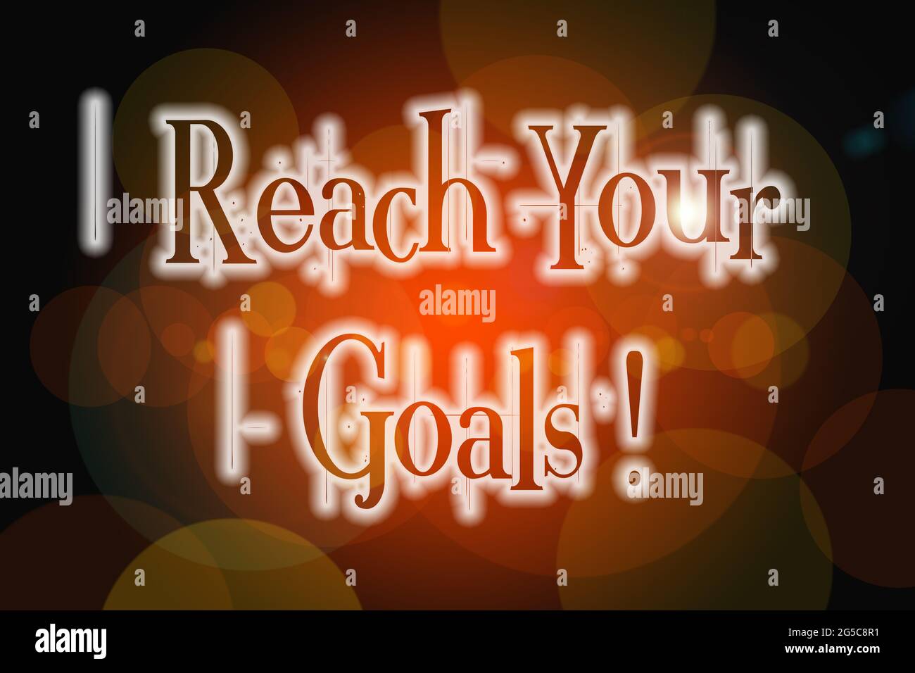 Reach Your Goals Concept text on background Stock Photo - Alamy