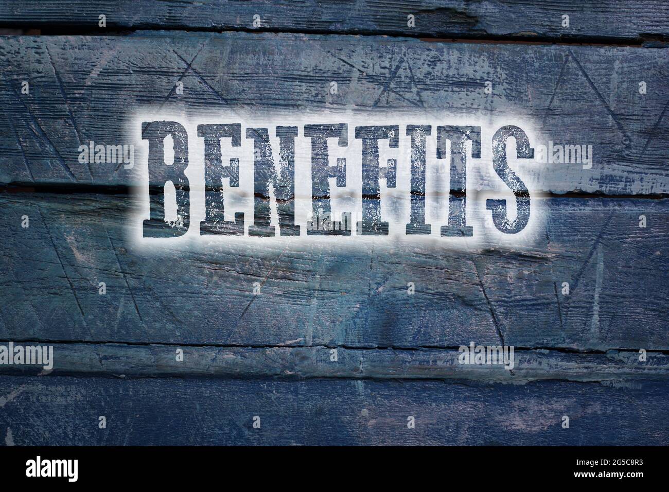 Benefits Concept text on background Stock Photo - Alamy