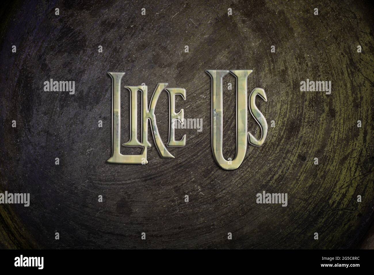 Like Us Concept text on background Stock Photo - Alamy