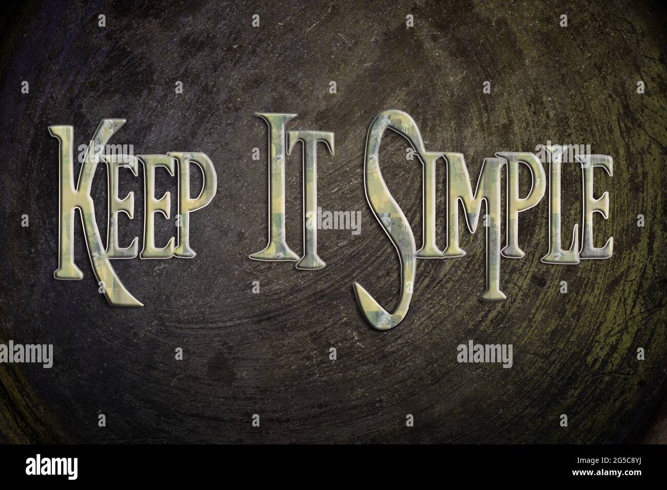 Slogan keep it simple hi-res stock photography and images - Alamy