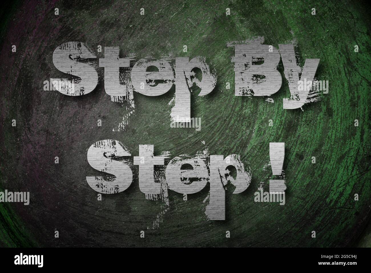 Step By Step Concept text on background Stock Photo - Alamy