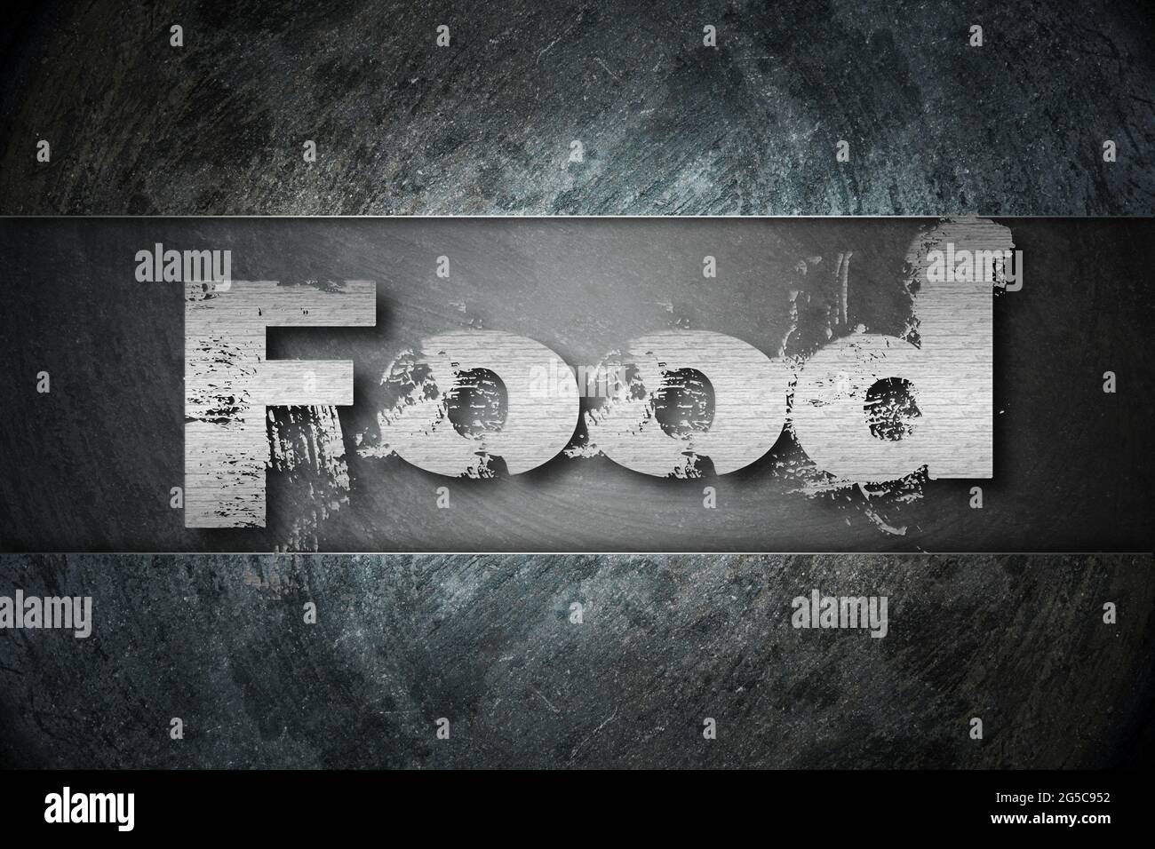 Food Concept text on background Stock Photo - Alamy