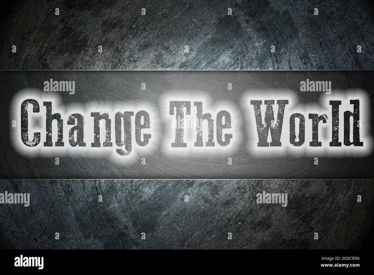 Change The World Concept text on background Stock Photo - Alamy