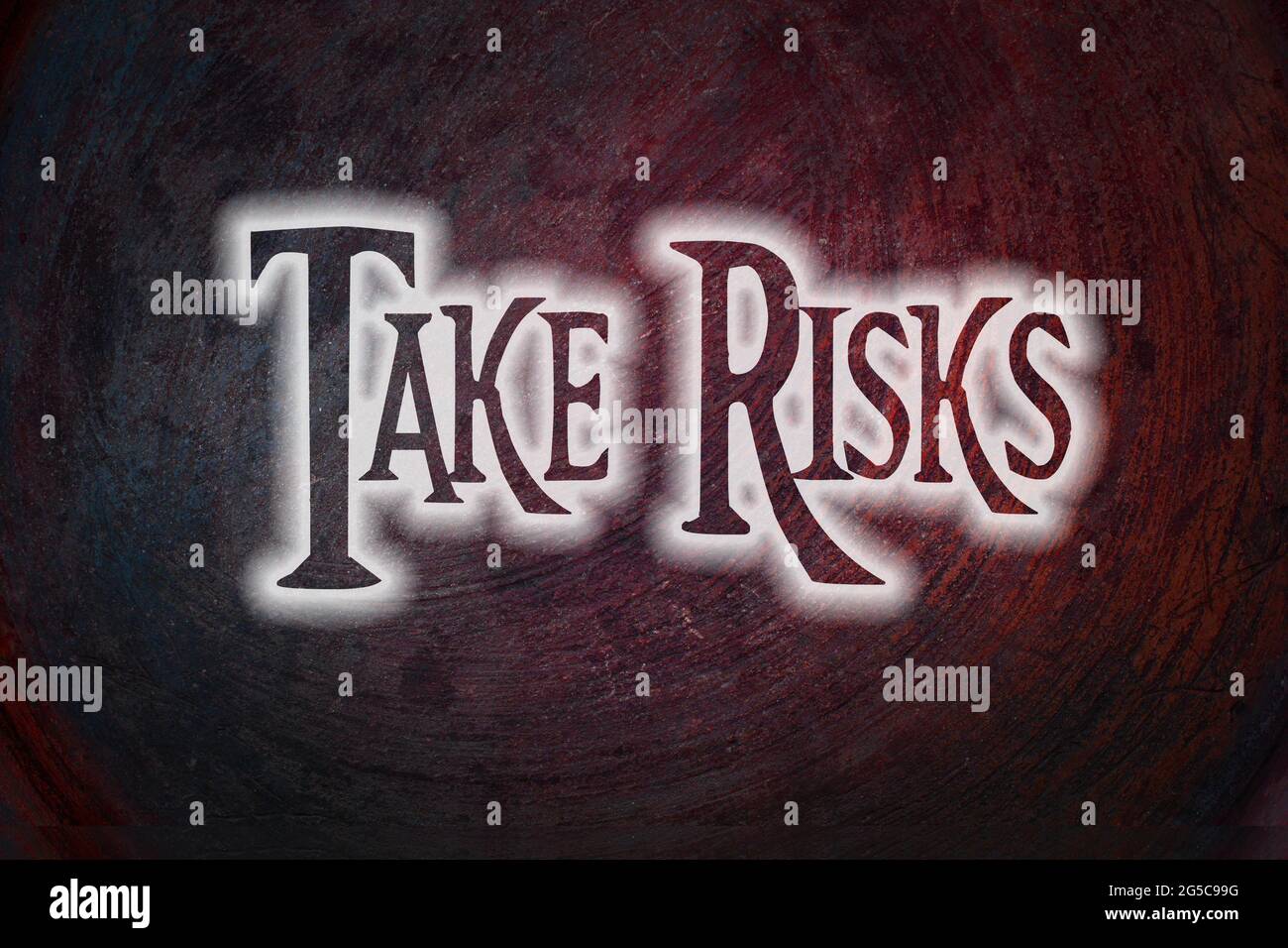 Take Risks Concept text on background Stock Photo - Alamy