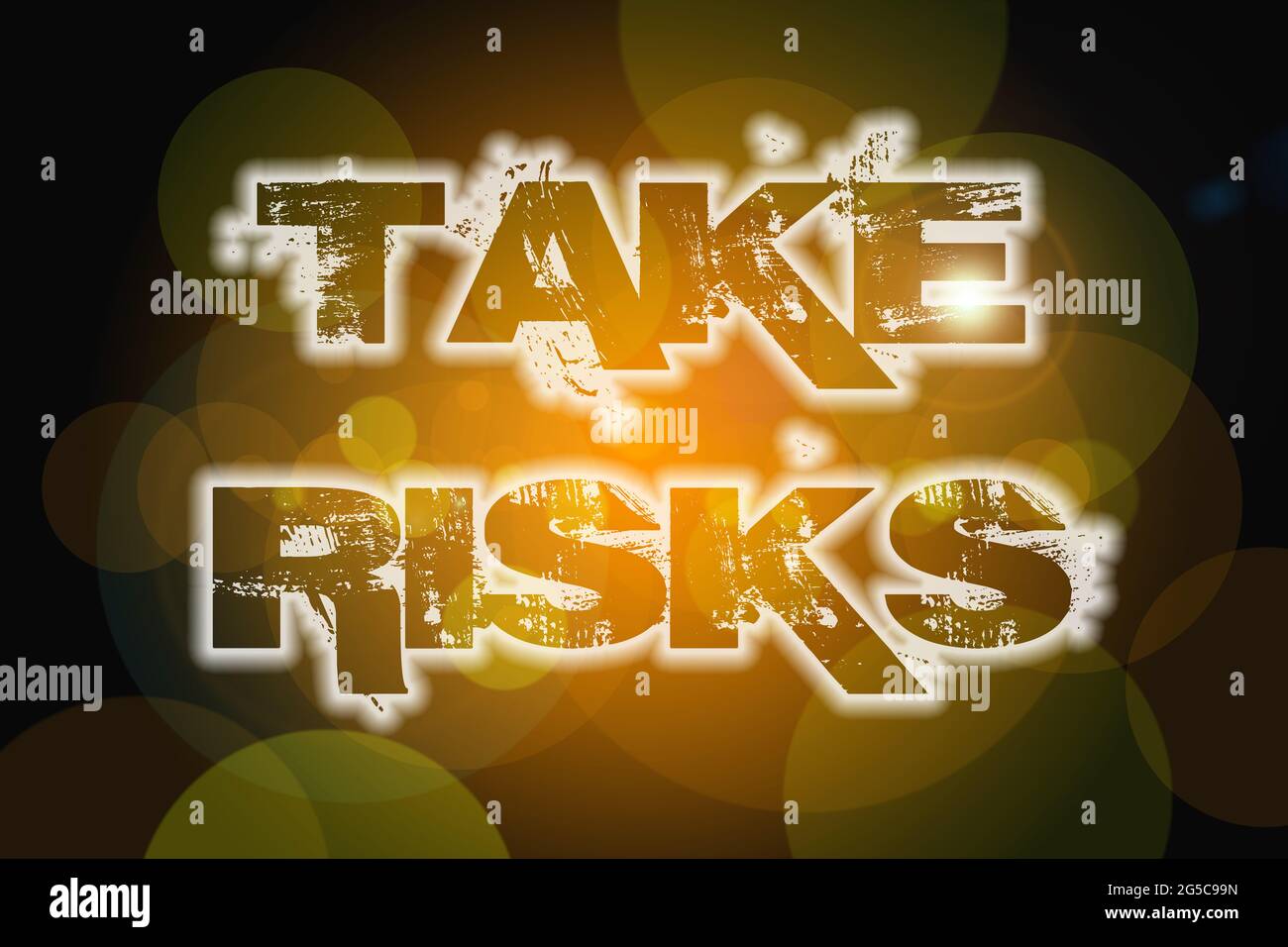 Take Risks Concept text on background Stock Photo - Alamy