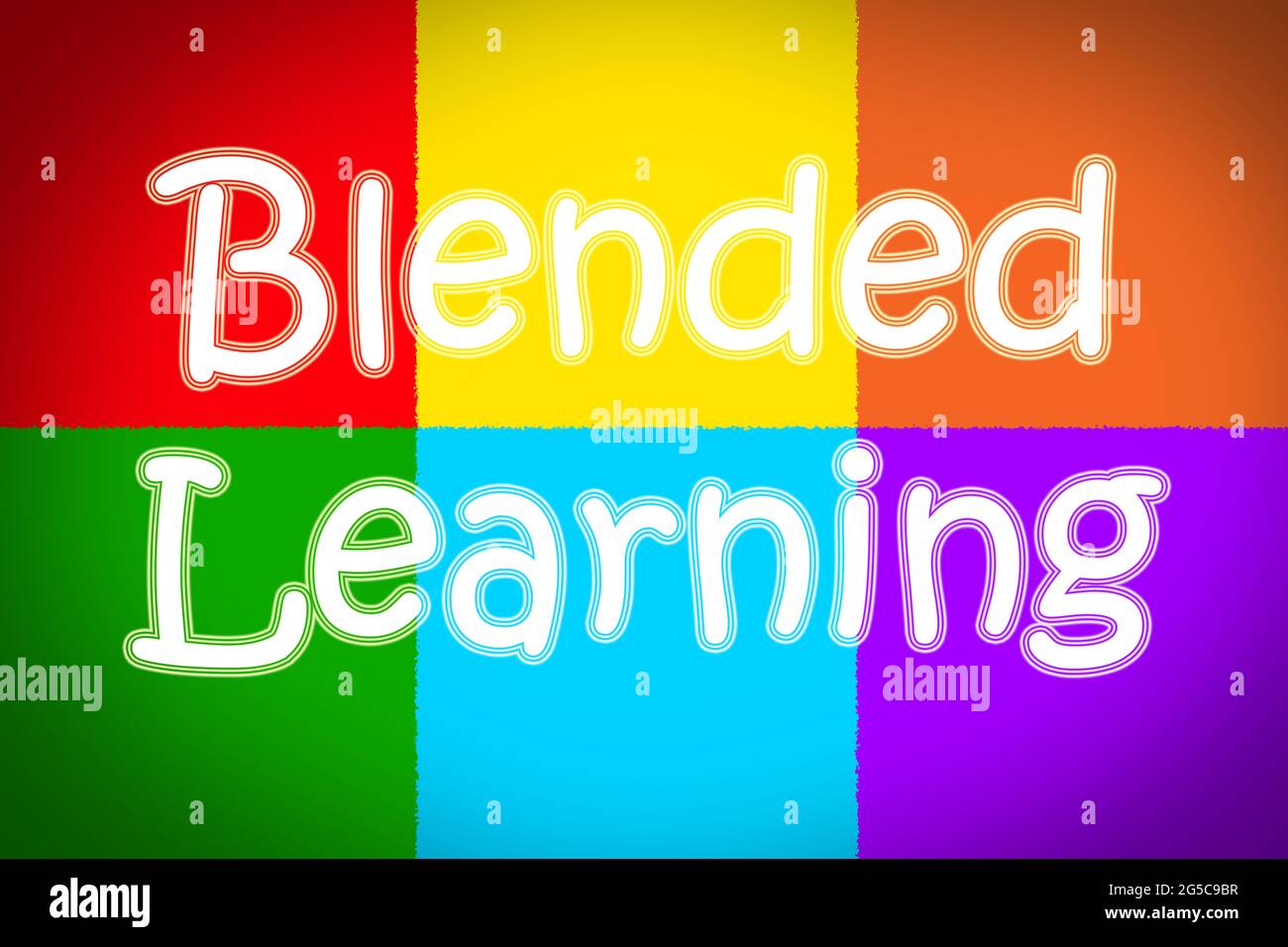 Blended Learning Concept text on background Stock Photo - Alamy
