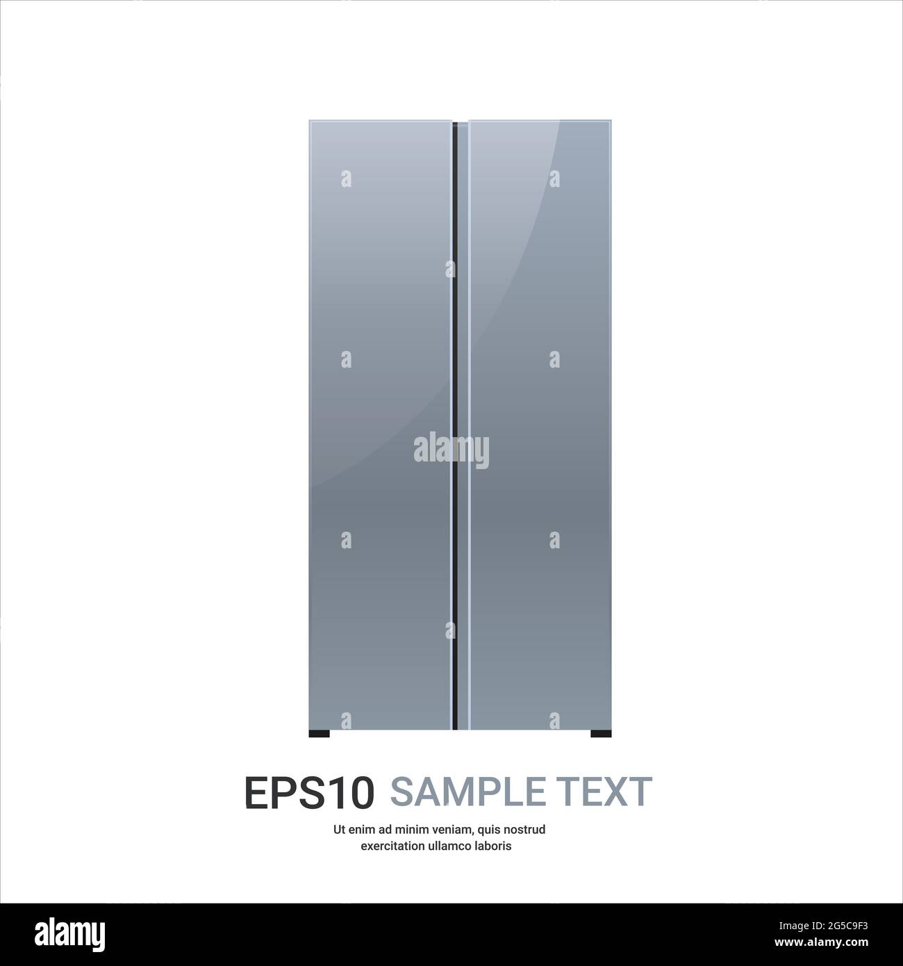 stainless steel refrigerator side by side fridge freezer modern kitchen ...