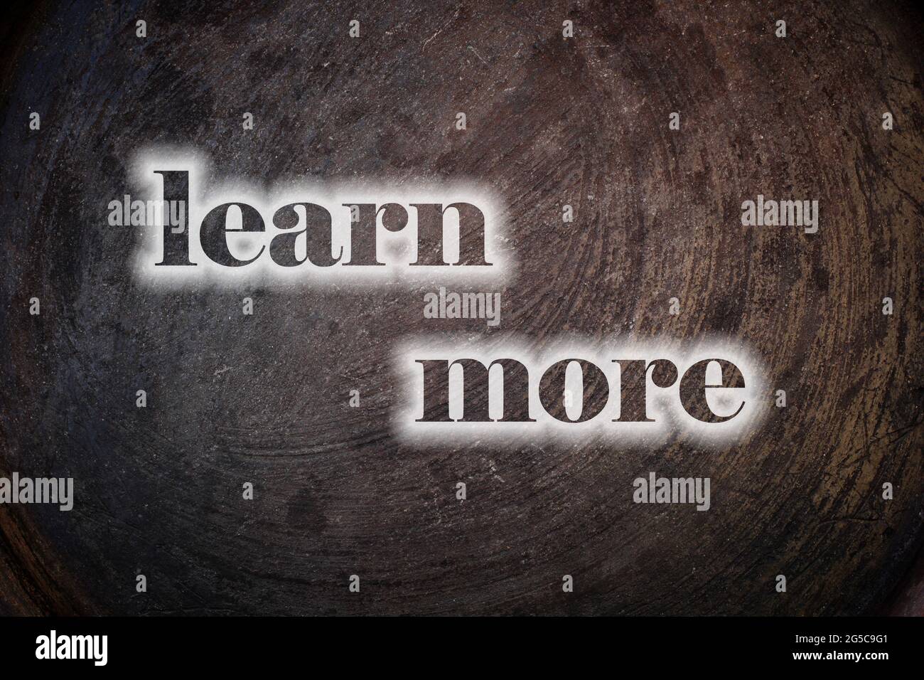 Learn more, background with text Stock Photo - Alamy