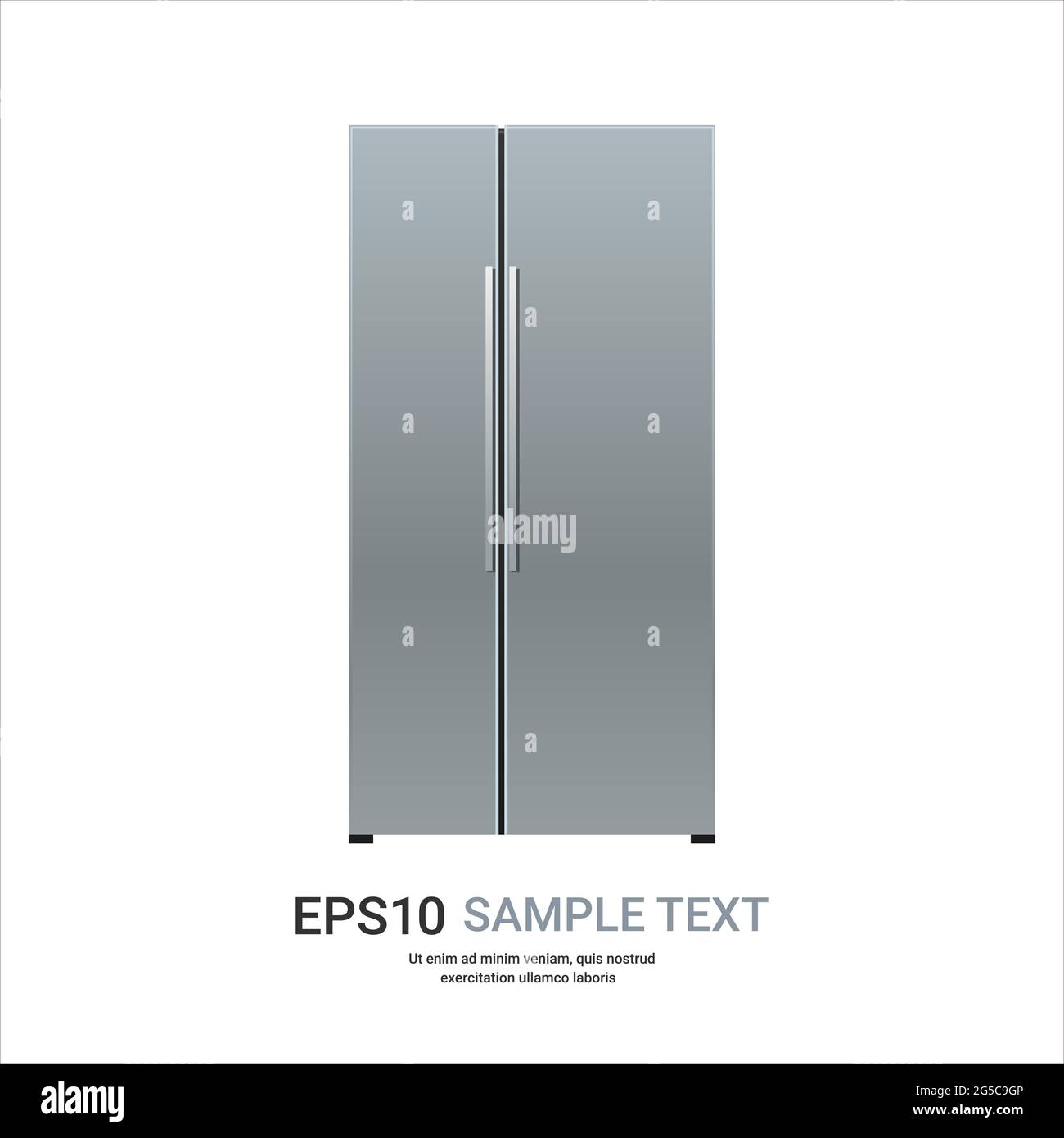 stainless steel refrigerator side by side fridge freezer modern kitchen ...