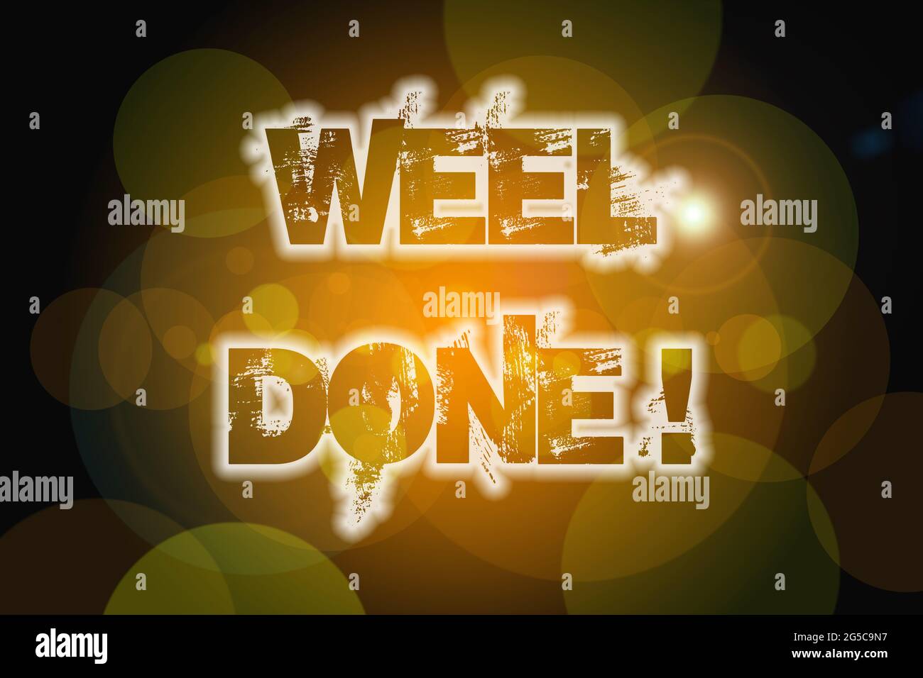Well Done Concept text on background Stock Photo - Alamy