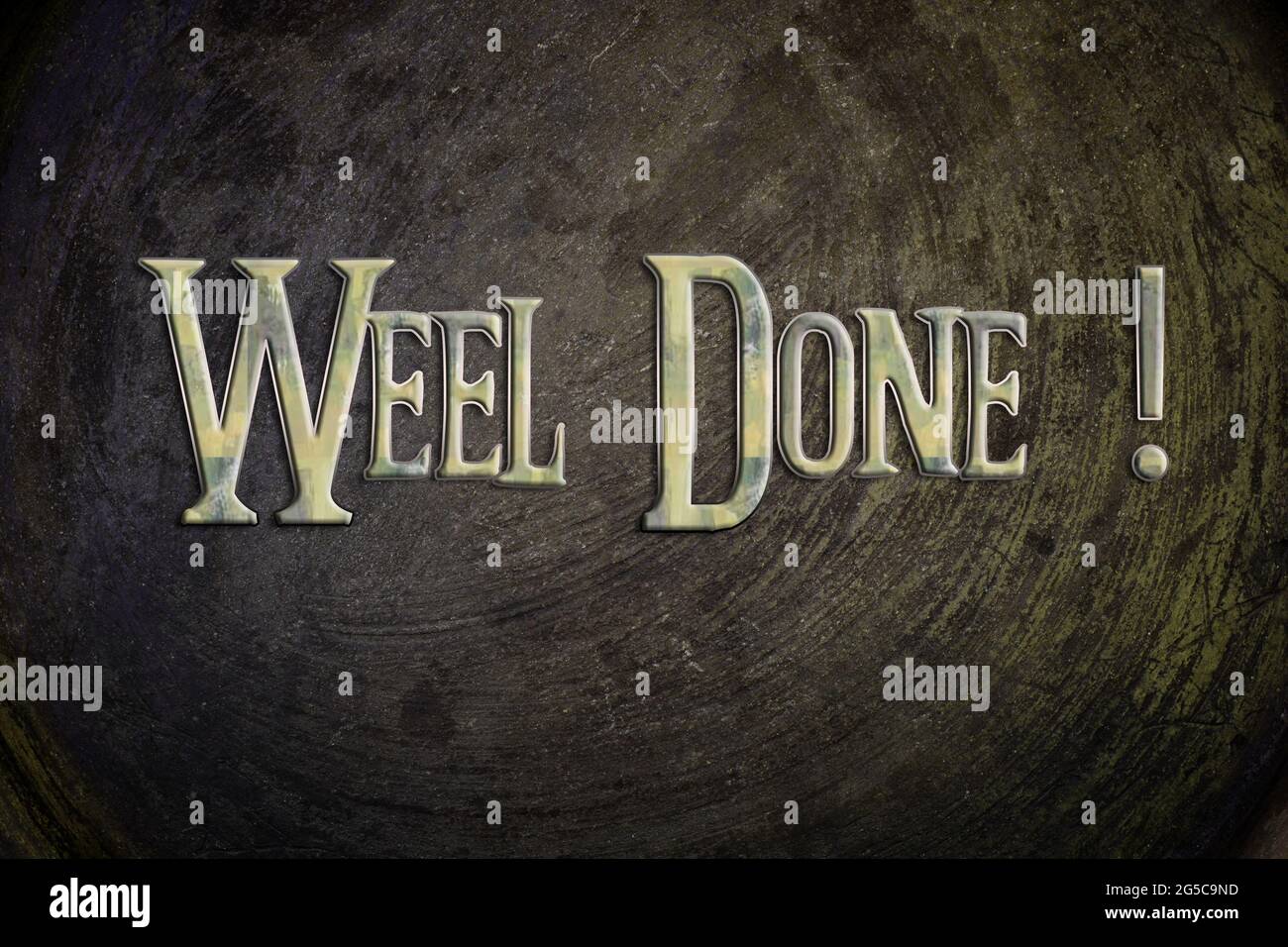 Well Done Concept text on background Stock Photo - Alamy