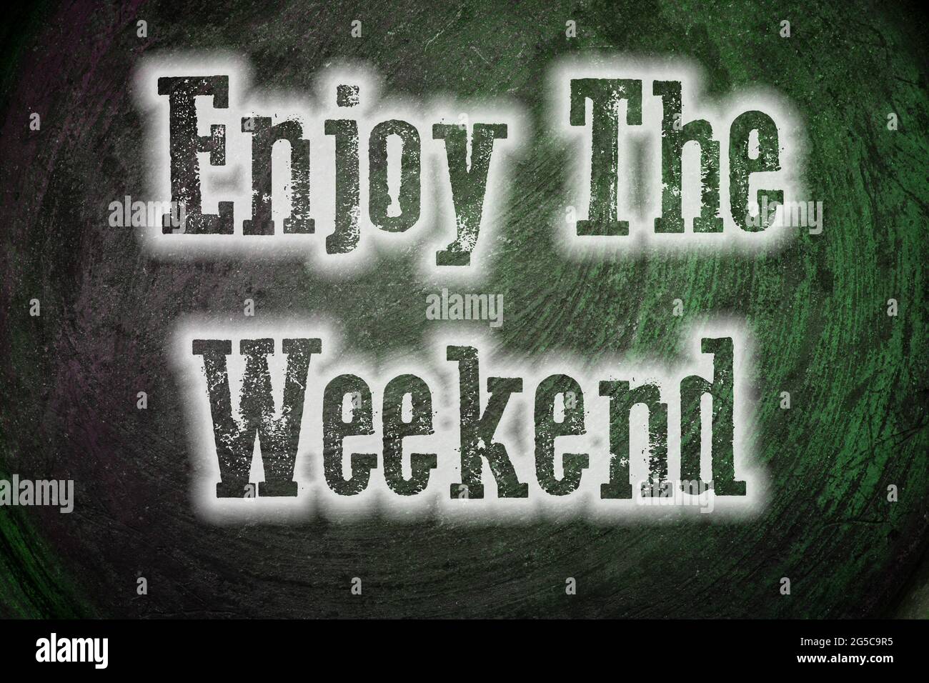 Enjoy The Weekend Concept text on background Stock Photo - Alamy