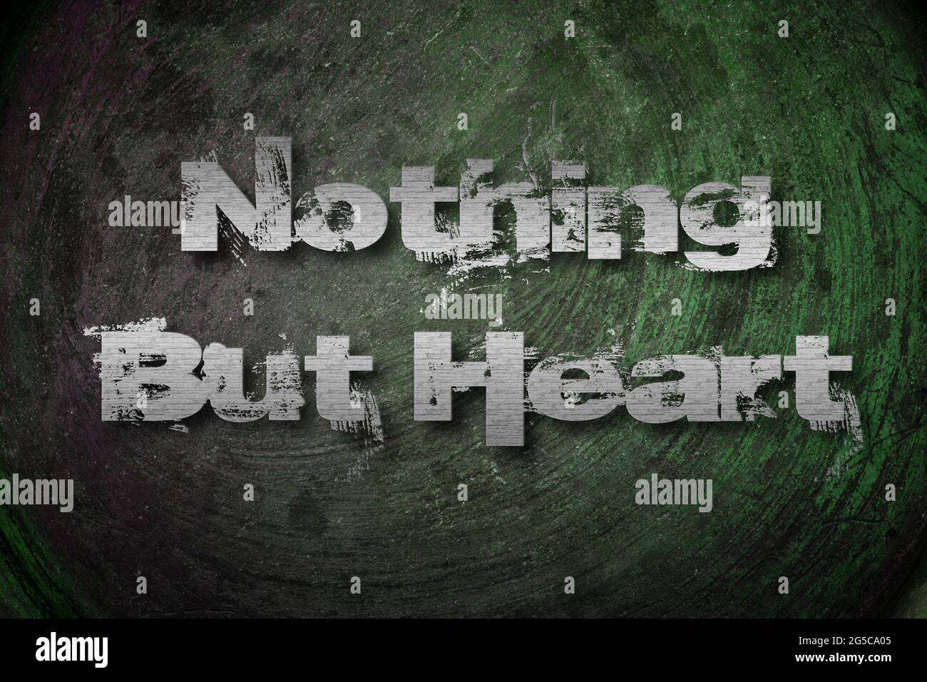 Nothing But Heart Concept text on background Stock Photo - Alamy