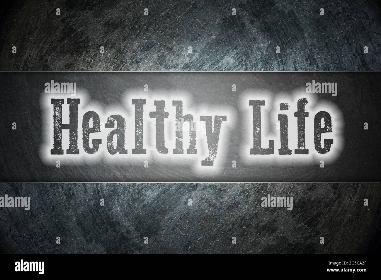 Healthy Life Concept text on background Stock Photo - Alamy