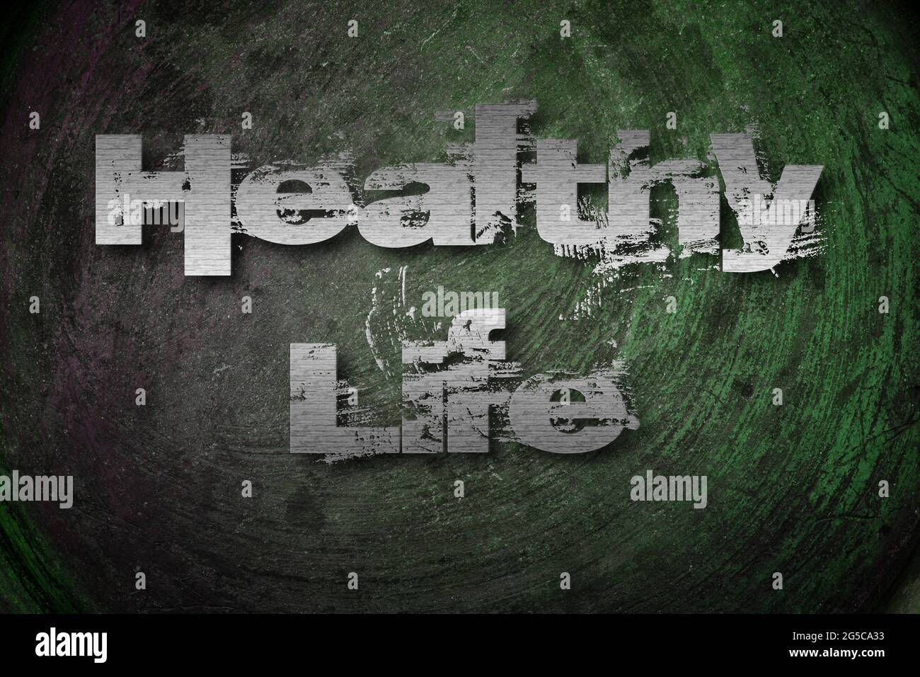 Healthy Life Concept text on background Stock Photo - Alamy