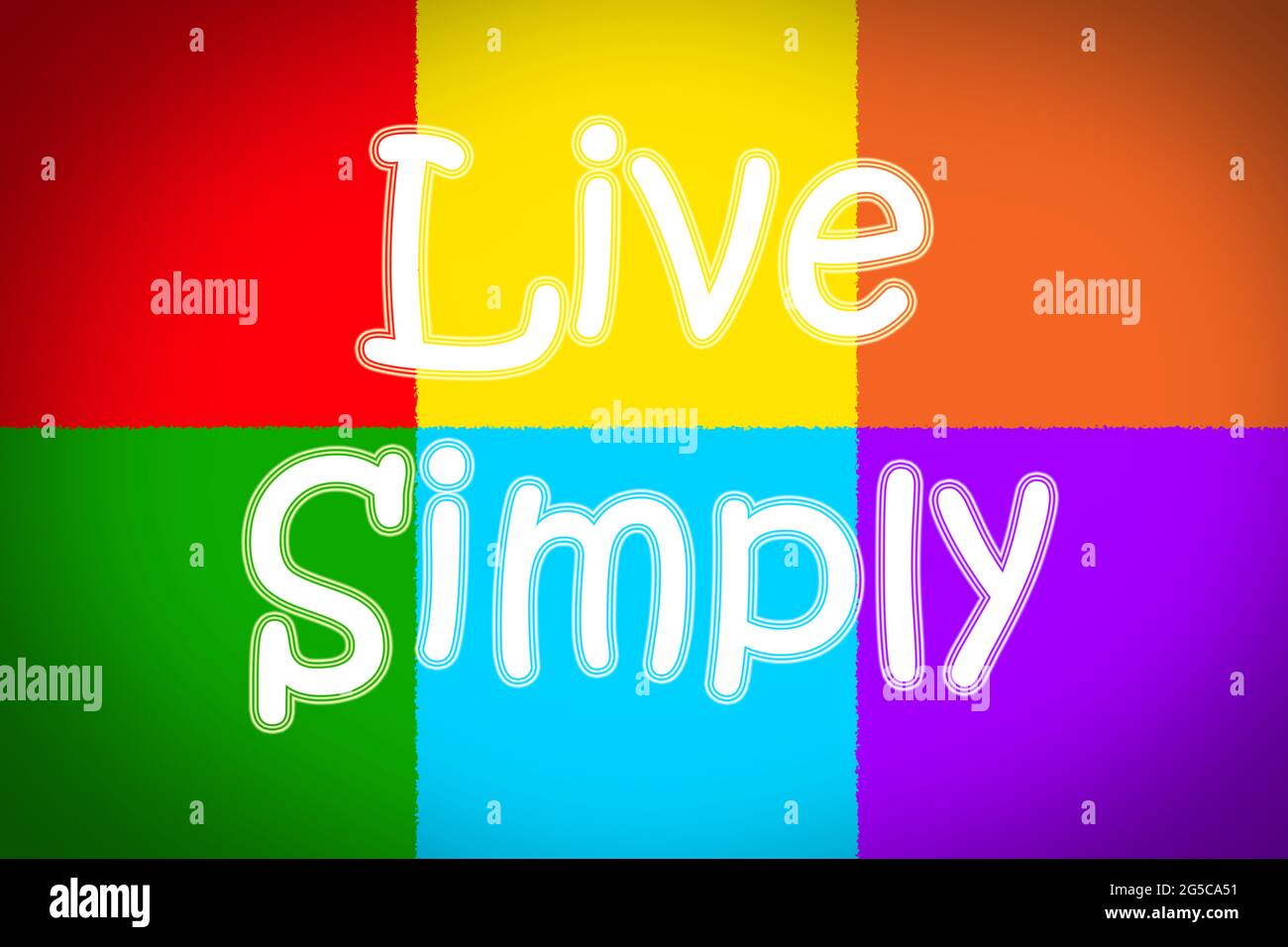 Live Simply Concept text on background Stock Photo - Alamy