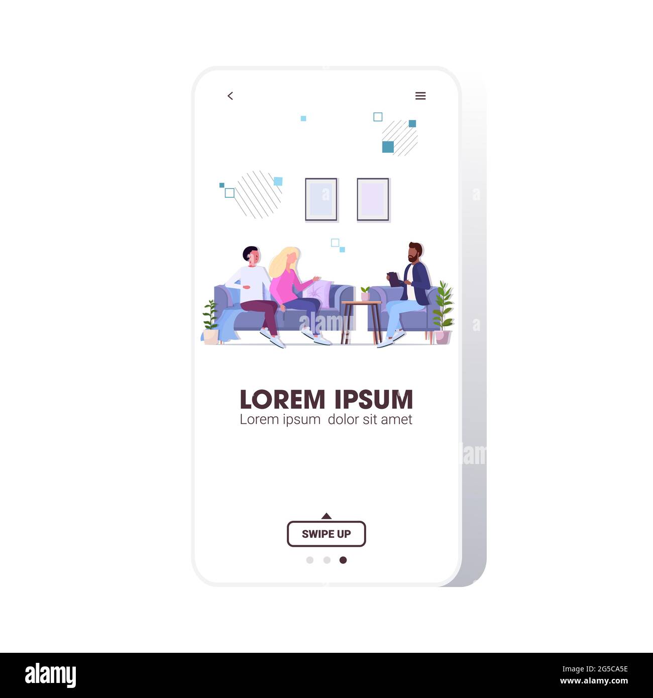 Mental therapy session Stock Vector Images - Alamy