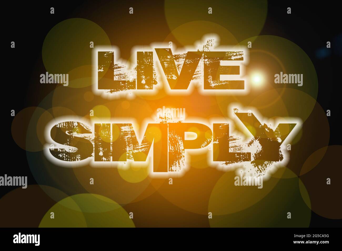 Live simply hi-res stock photography and images - Alamy